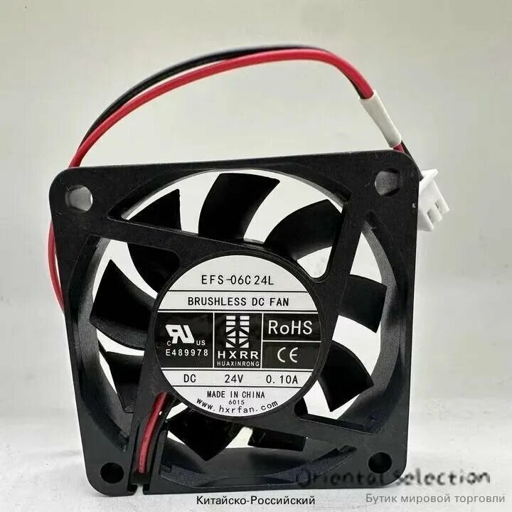 Вентилятор Охлаждения EFS-06C24L DC24V 0.10A 6CM 60*15MM Подходит Для Преобразователей Частоты