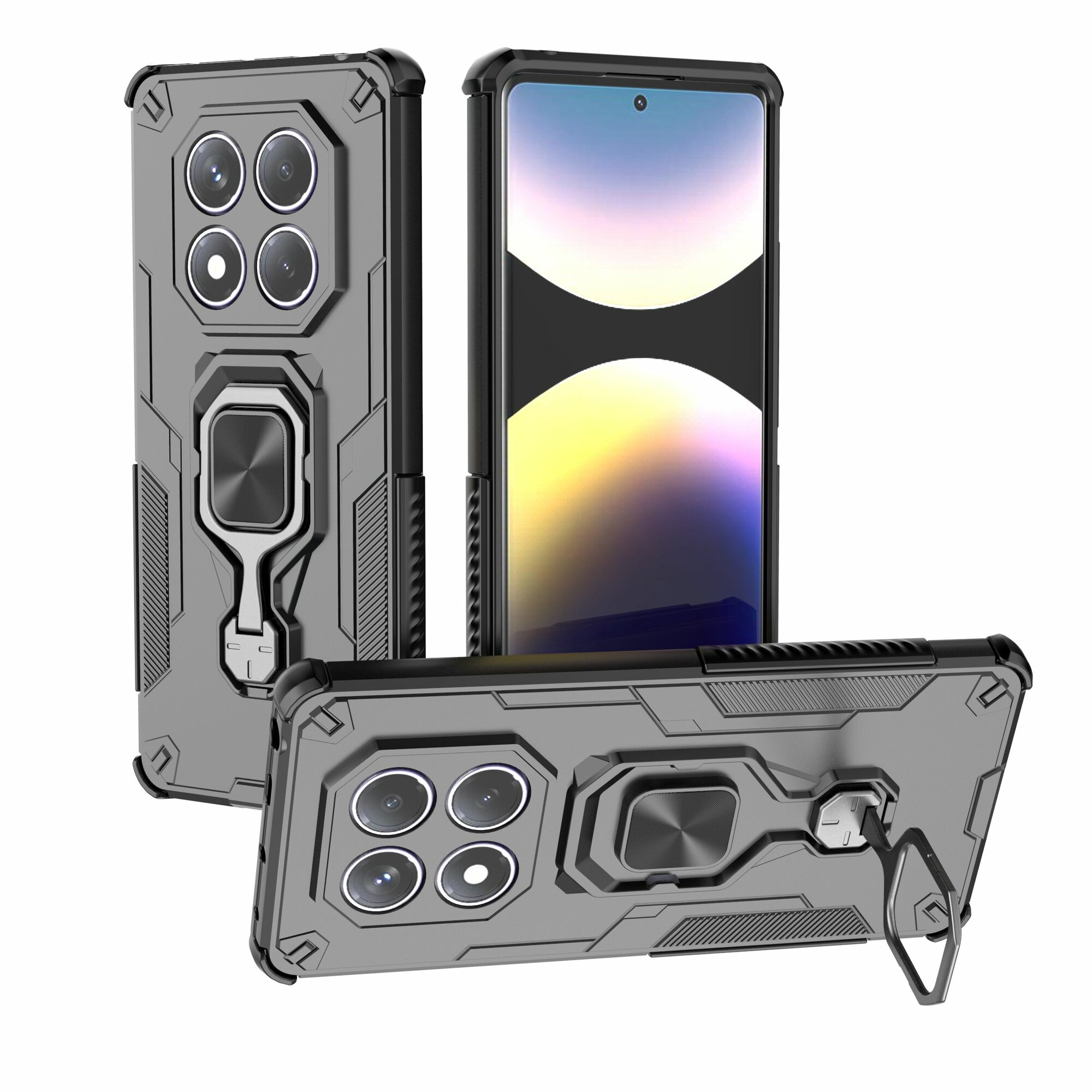 Противоударный чехол Antistrike для Xiaomi Redmi Note 14 Pro 4g черный