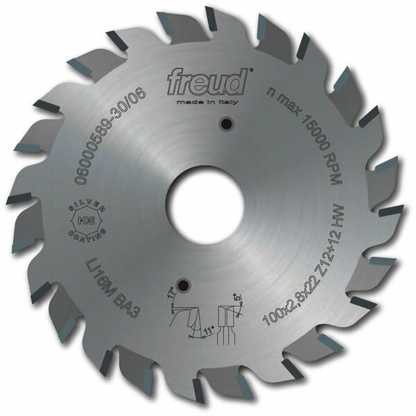 Дисковая пила FREUD LI16M BА3 100х20х12+12