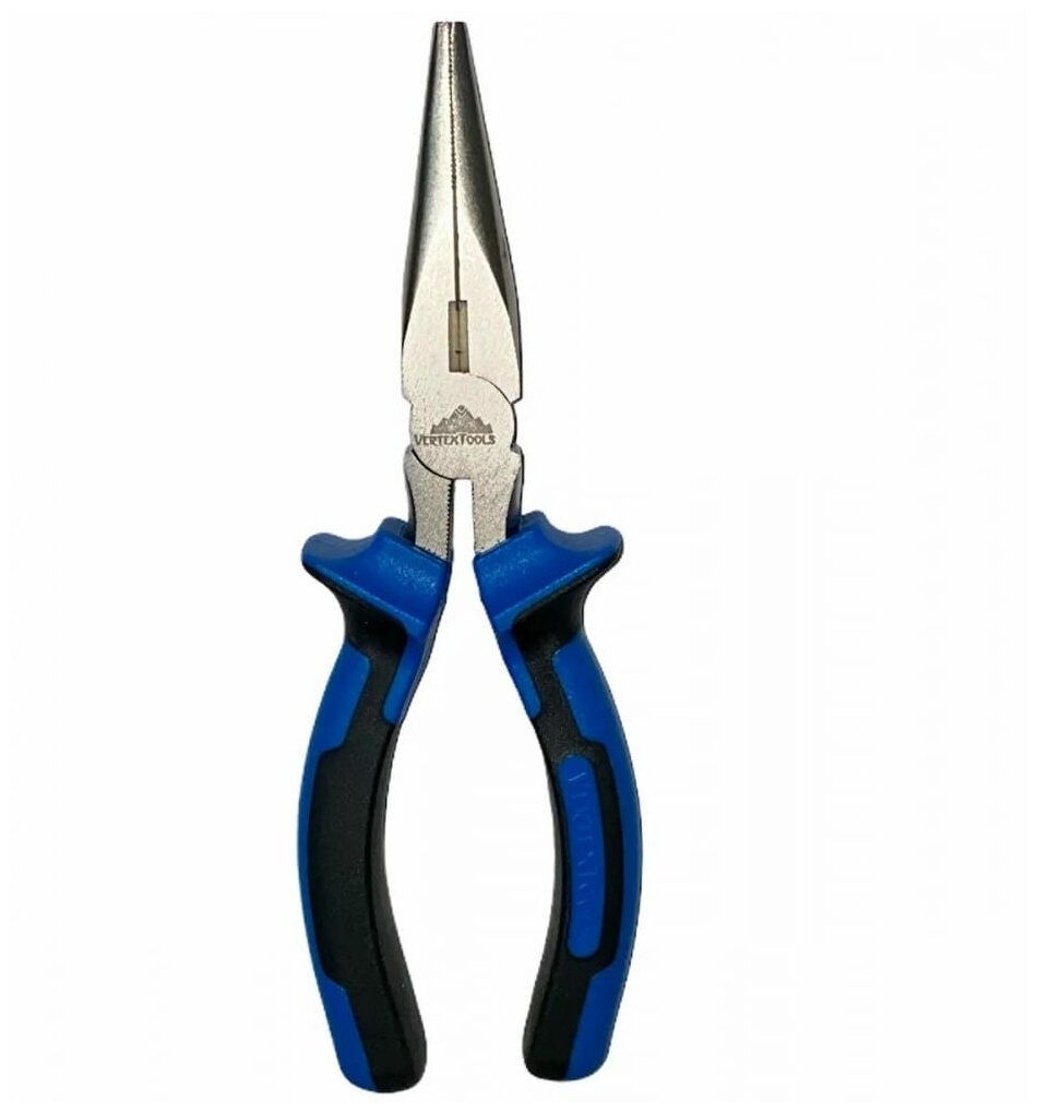Тонкогубцы VertexTools Профи 160, хромованадиевая сталь, антискользящее покрытие (0037-160)