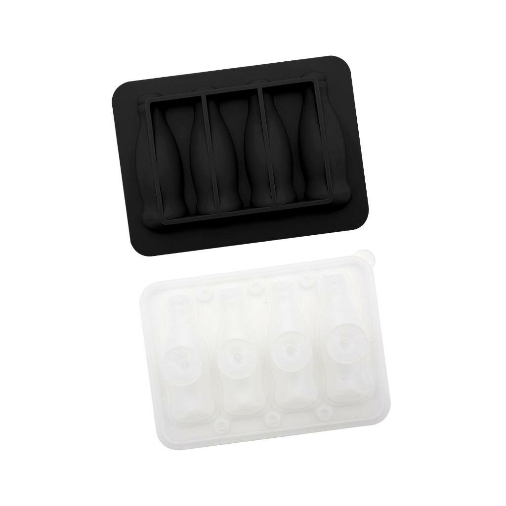 Силиконовая форма для льда в виде бутылки Coca-Cola, Черный