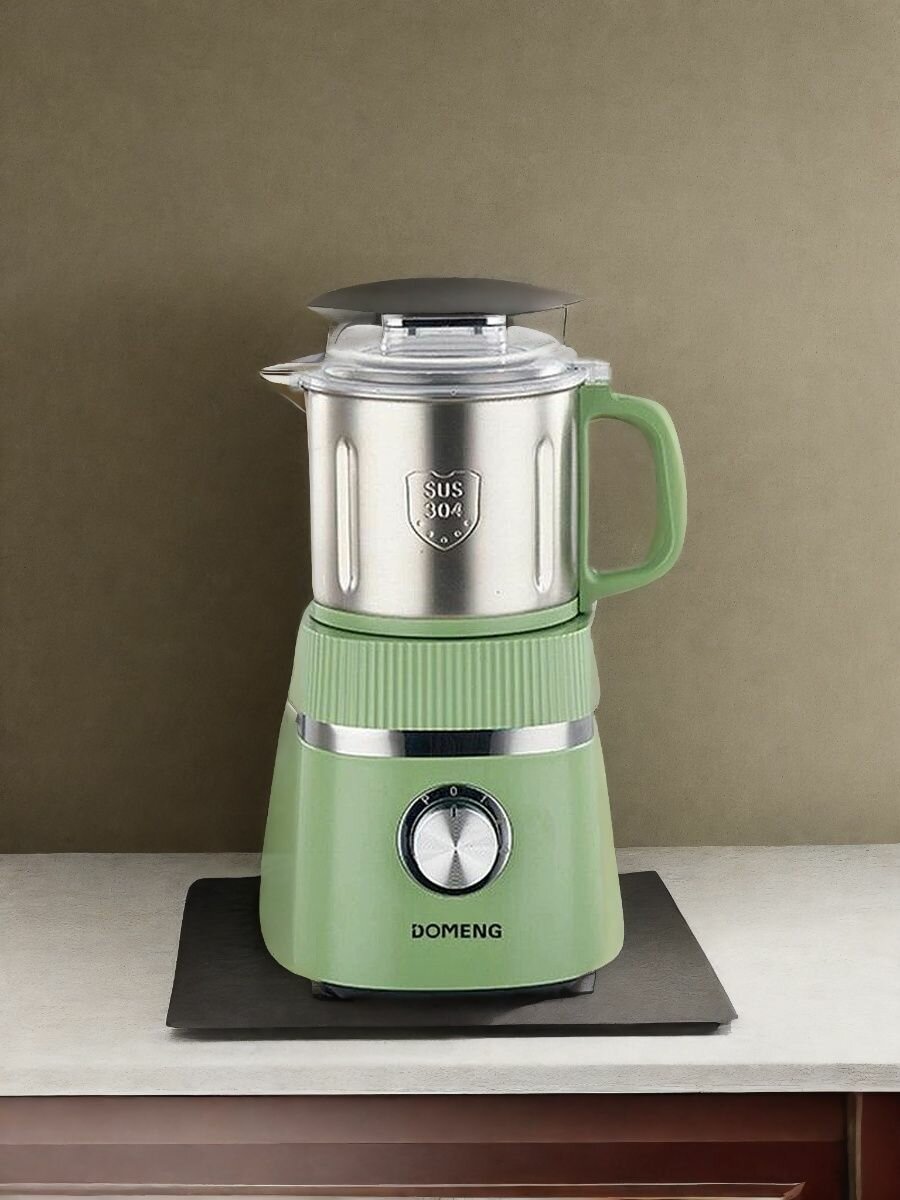 Мукомолка жерновая электрическая бытовая мини мельница - зернодробилка для помола муки из зерна, кукурузы