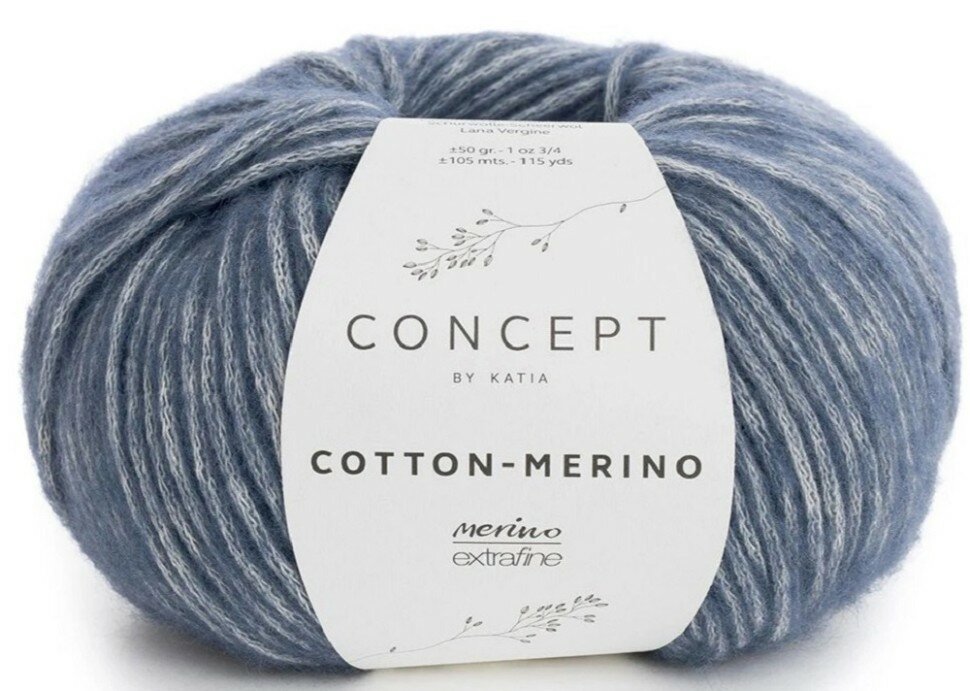 Пряжа #929.115 Cotton-Merino 50 г 105 м Katia
