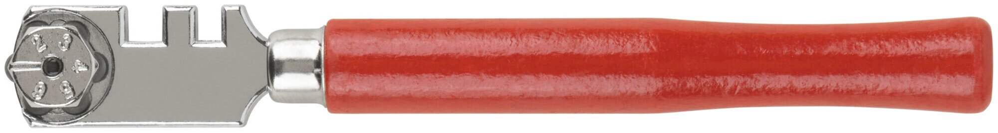 Cтеклорез роликовый, 6 роликов, деревянная ручка