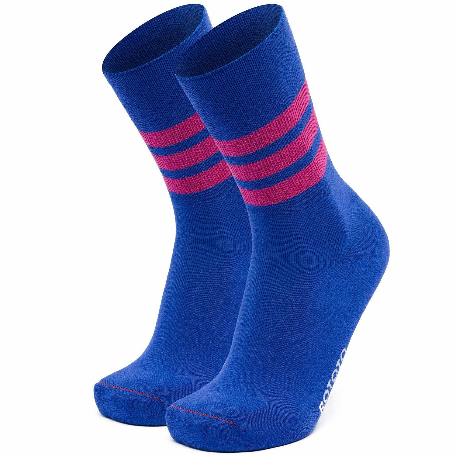 Носки Носки Rototo Fine Pile Striped Crew Socks