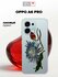 Силиконовый чехол на Oppo A6 Pro / Оппо A6 Про с принтом Опасный цветок