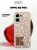 Силиконовый чехол на Oppo A6 Pro / Оппо A6 Про с принтом Буква K в леопарде