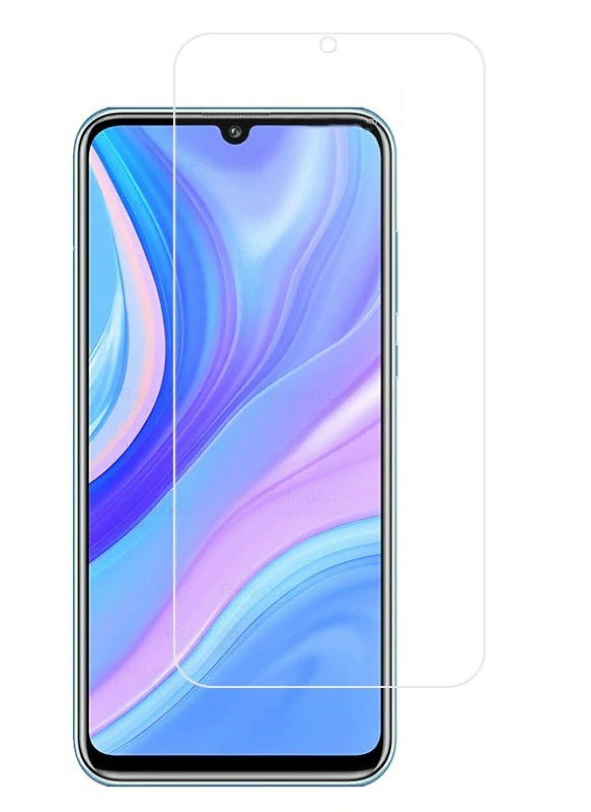Защитное противоударное стекло MyPads для Huawei Enjoy 10S и Huawei Y8p с олеофобным покрытием