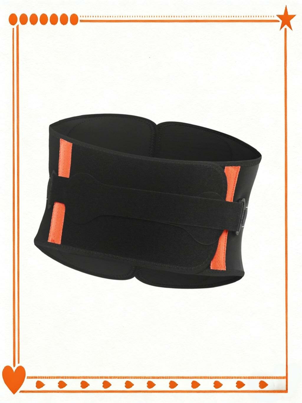 Пояс для пауэрлифтинга с двойной направляющей и подвижной пряжкой, S