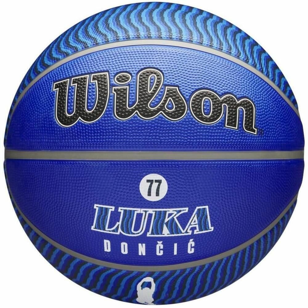 Wilson NBA Player Icon Luka Doncic Открытый баскетбольный мяч размер 7, Decathlon, Цвет: Синий, Размер: 7