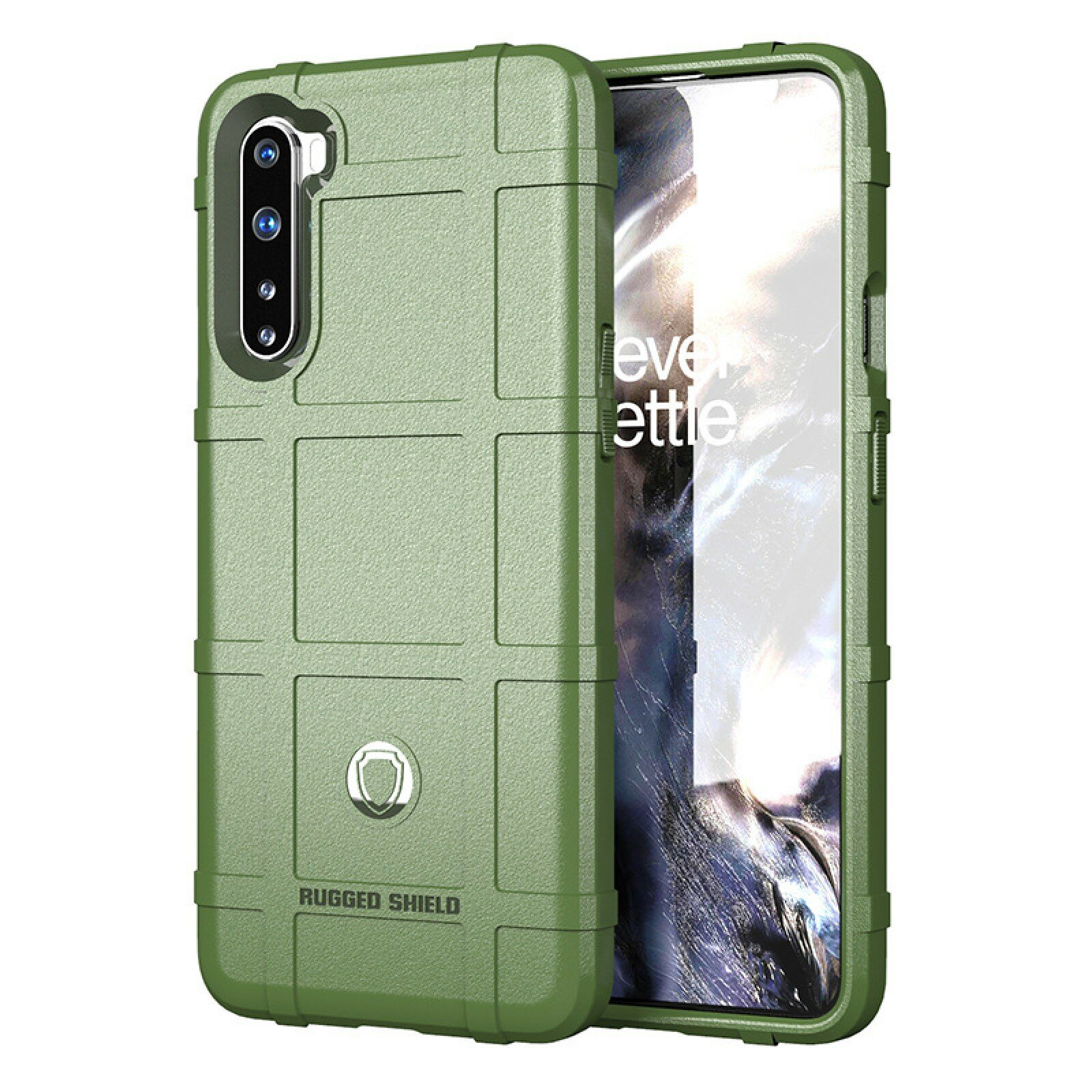 Чехол-бампер MyPads для OnePlus Nord противоударный усиленный хаки