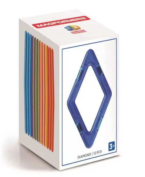 Magformers Diamond 12 PCS конструктор для мальчиков от 3 лет зеленый
