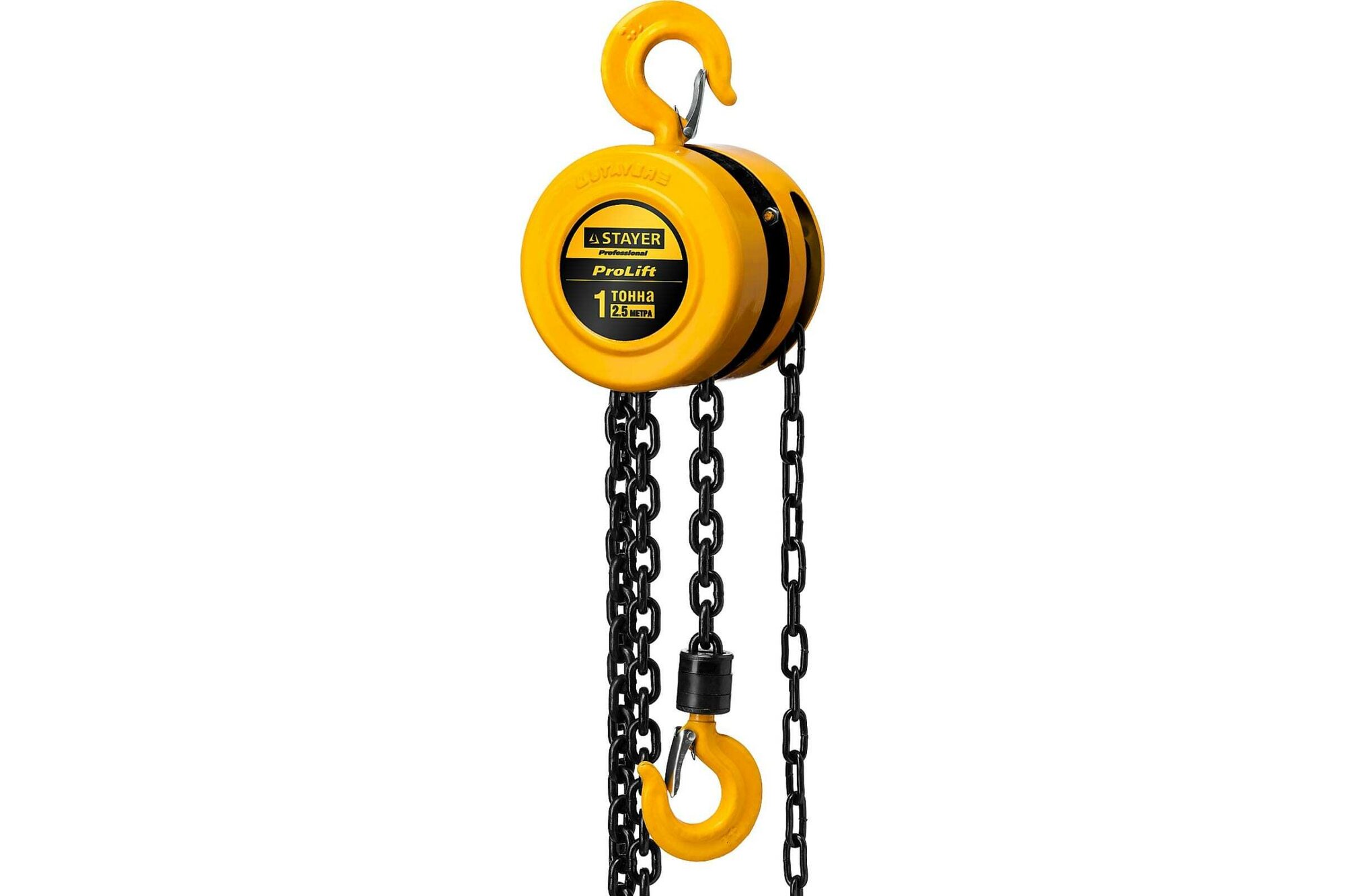 Таль цепная "PROLift" шестеренная, STAYER Profi 4308-1, 1т / 2,5м