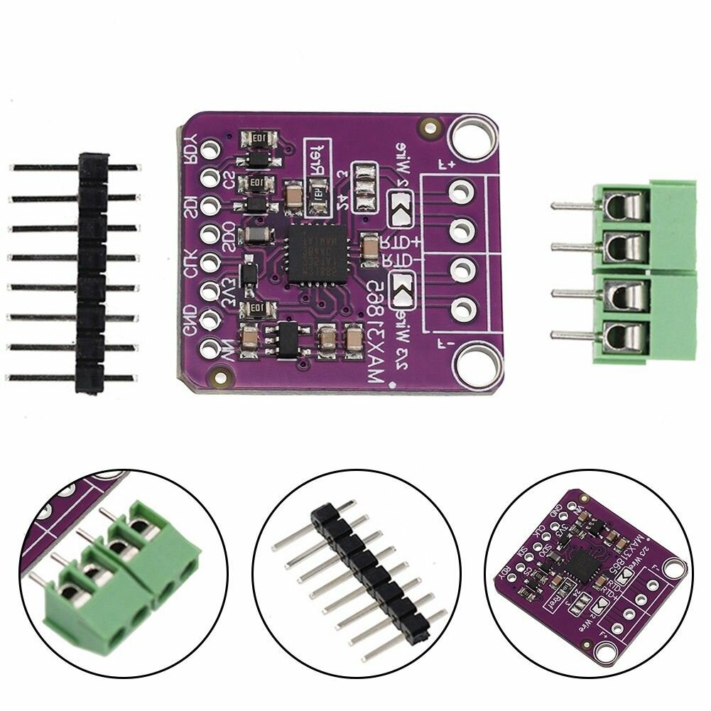 2 модуля датчика температуры сопротивления платины MAX31865 RTD датчики PT100-PT1000