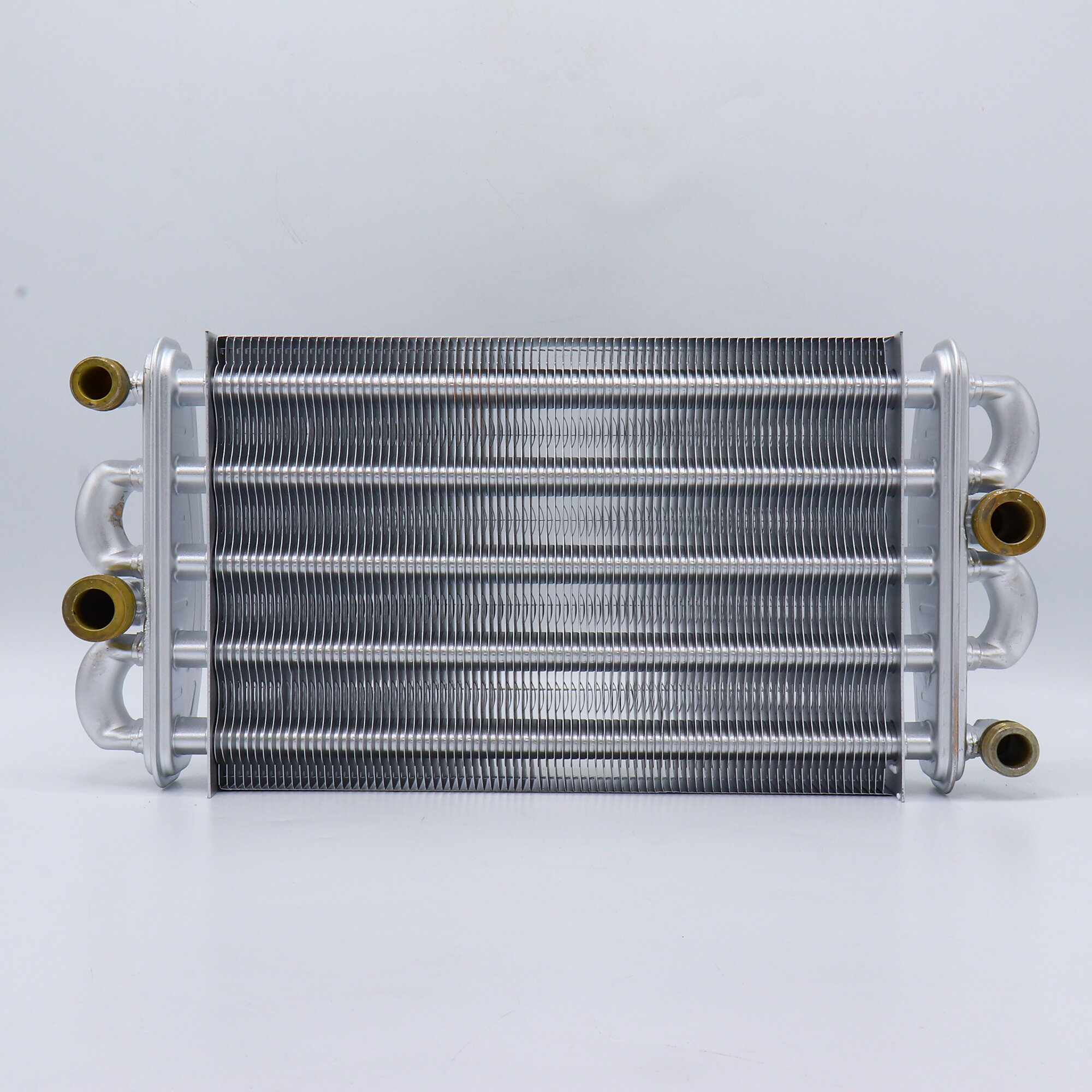 Теплообменник битермический (270х180) на котел Protherm, Saunier Duval, Fondital арт. 0020025297, 082.01501, 6SCAMBIM04