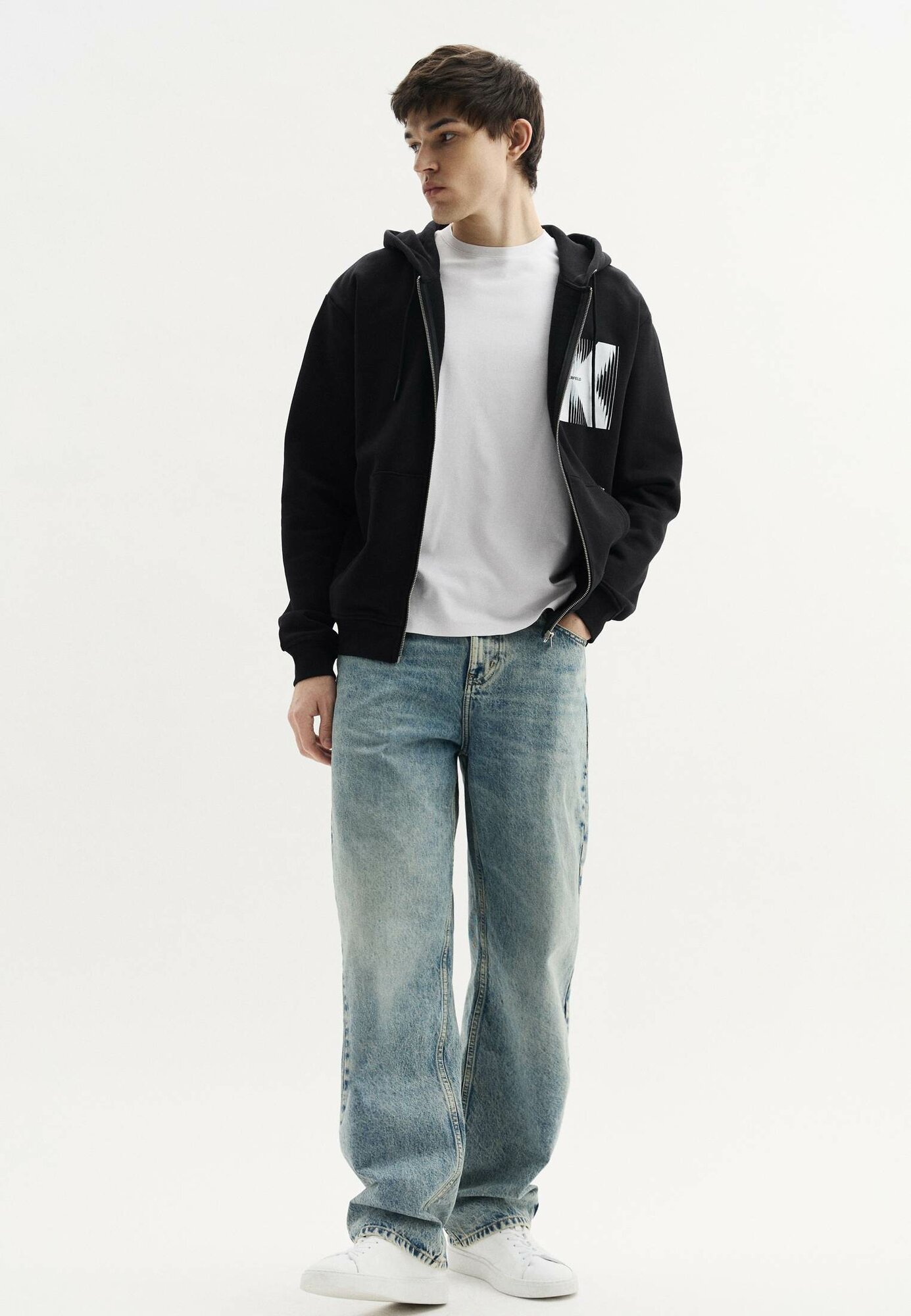 Толстовка KARL LAGERFELD JEANS, размер M, , черный — фото 1
