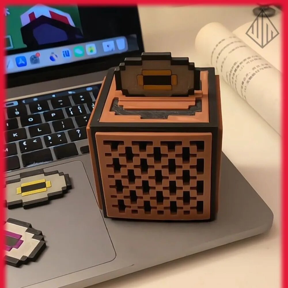 Фигурка Беспроводная Bluetooth-колонка Rarestone Minecraft 7см пиксельный декор для настоящих фанатов! — фото 1