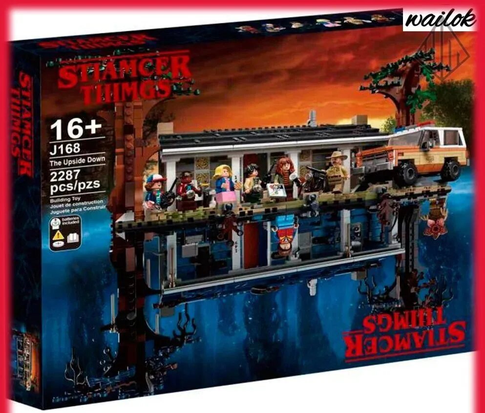 Конструктор Stranger Things The Upside Down (Очень странные дела) J168, 2287 деталей