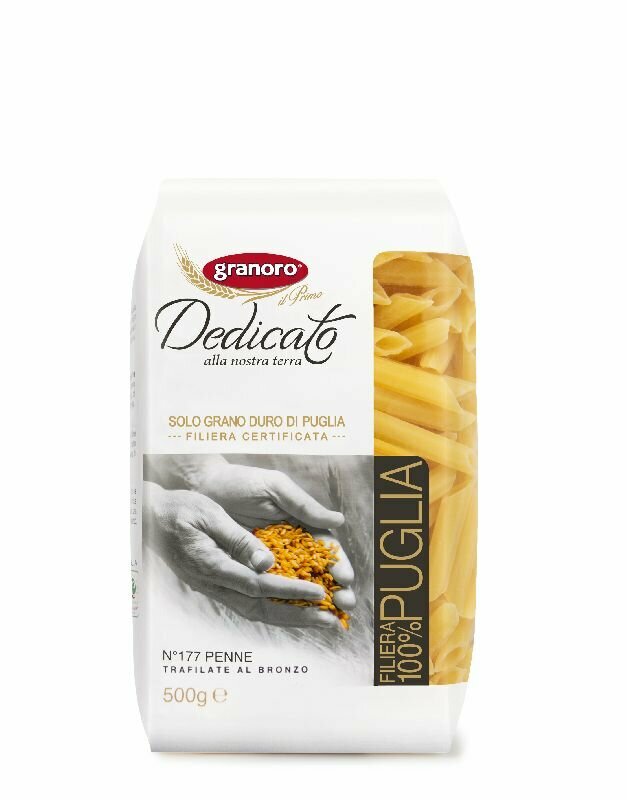 Макароны GRANORO Dedicato № 177 "Пенне" из твердых сортов пшеницы 500г