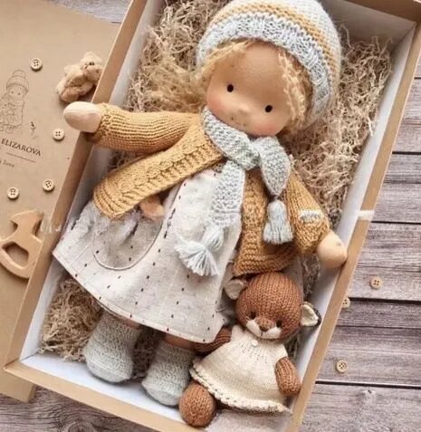 Вальдорфская кукла резиновая кукла художника ручной работы мини рождественский большой палец