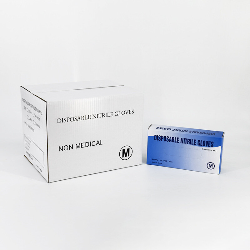 Одноразовые перчатки Yushou, черные, из ПВХ с добавлением нитрила, для мытья посуды, домашних работ, защиты, латексные, для татуировок, вышивки, утолщенные.