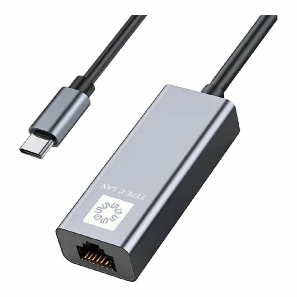 5bites кабели Кабель - адаптер UA2C - 45 - 16BK USB3.1 RJ45 100MB AL GREY