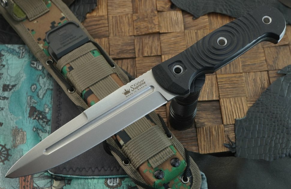 Нож Kizlyar Supreme Legion, сталь Niolox, SW, рукоять G-10