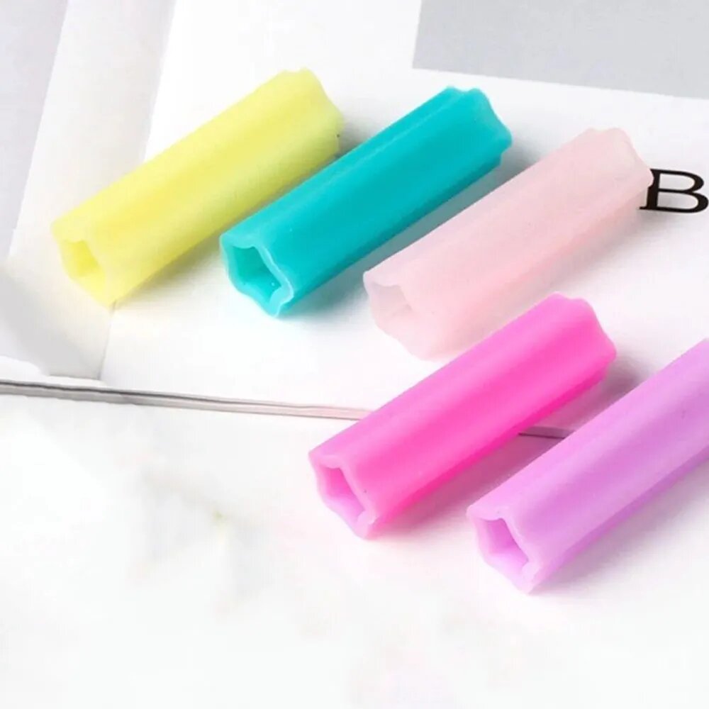 Силиконовые защитные чехлы для маникюрных ножниц, набор из 5 цветных штук, для защиты