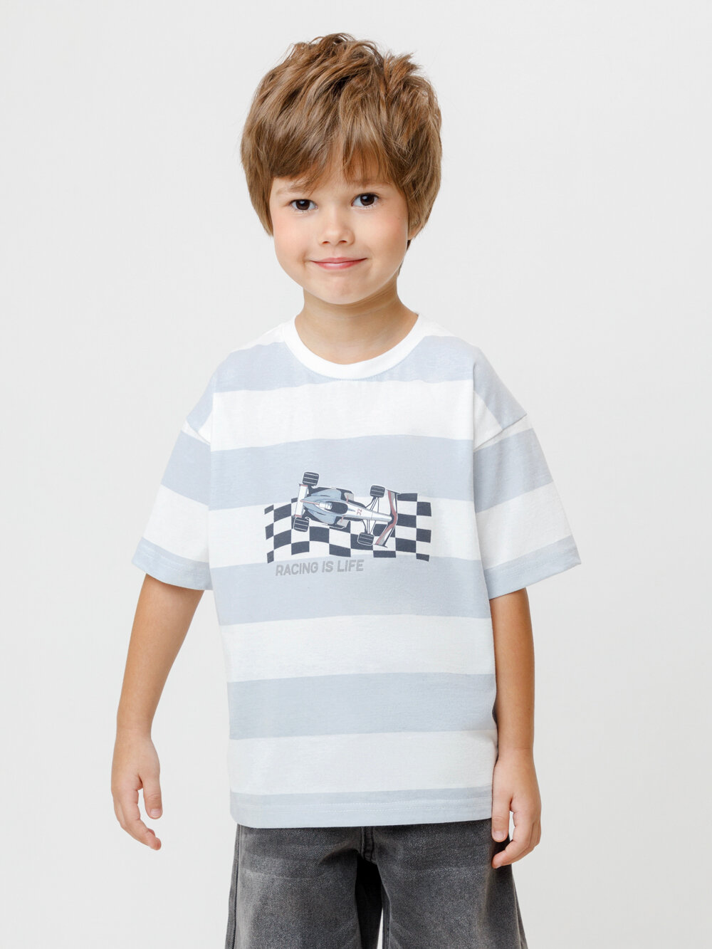 Футболка хлопковая для мальчика, базовая