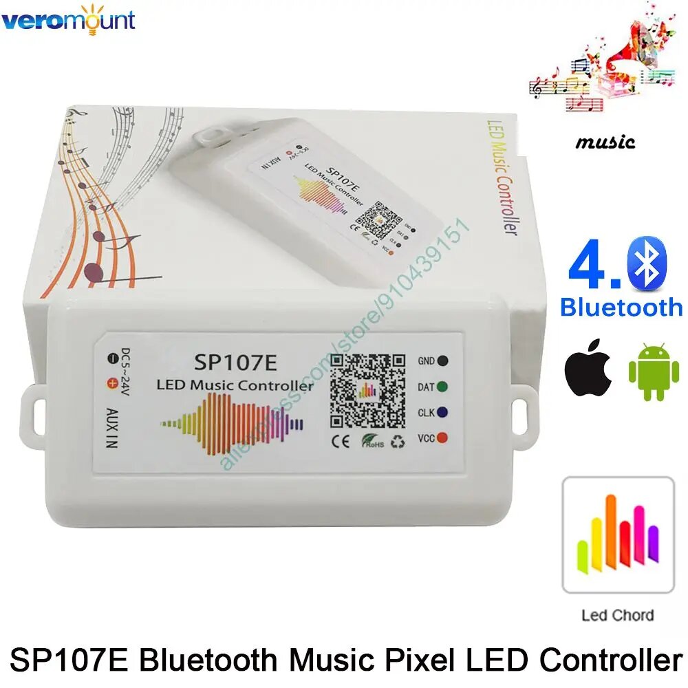 RGB-контроллер Veromount SP107E для WS2812B