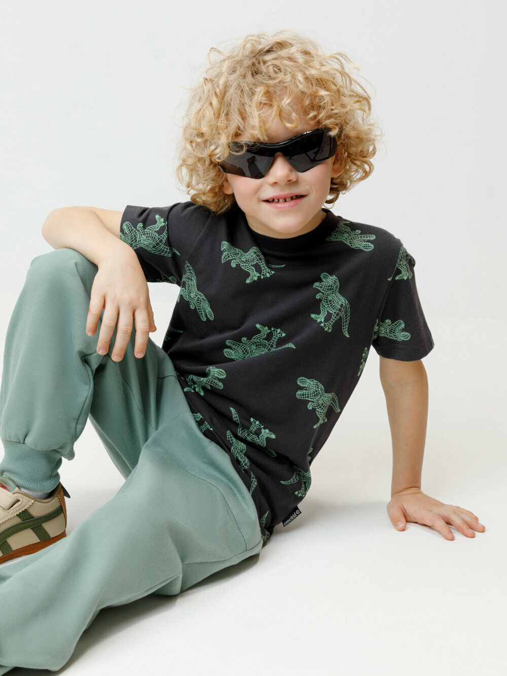 Футболка трикотажная с принтом для мальчика