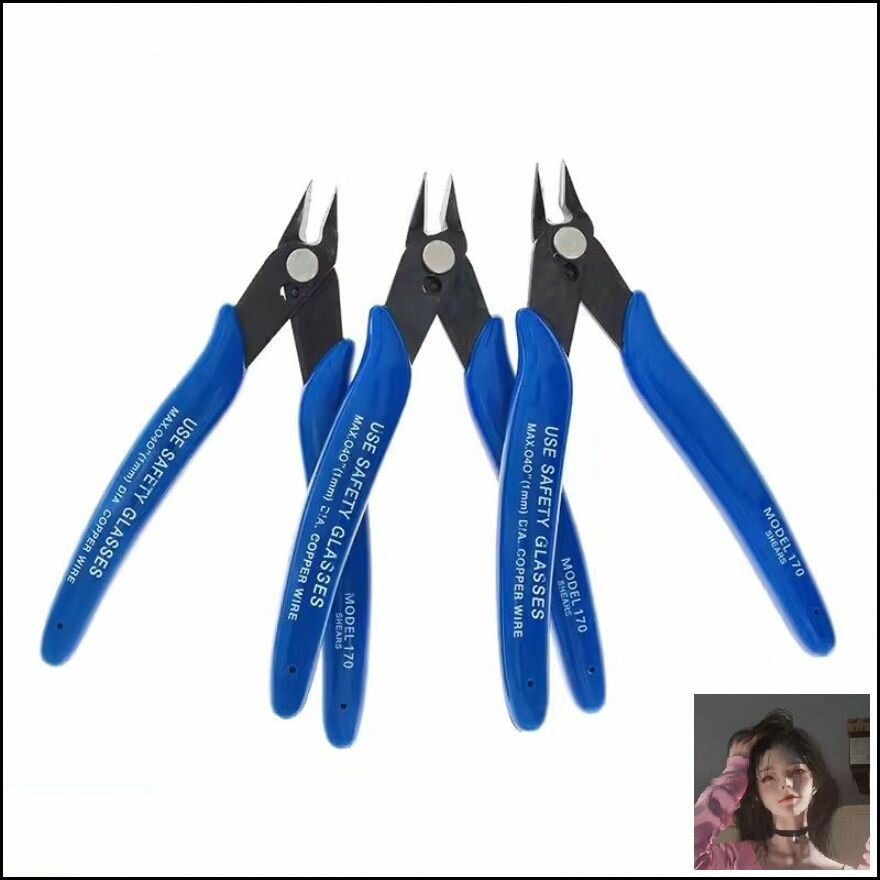 Кусачки боковые PLATO- 170 электромонтажные прецизионные для жил из мягких металлов бокорезы