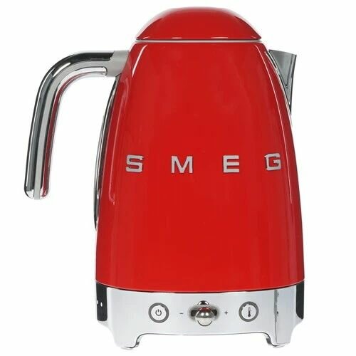 Электрочайник Smeg KLF04RDEU, 1.7л, 2400 Вт, нержавеющая сталь, красный — фото 1
