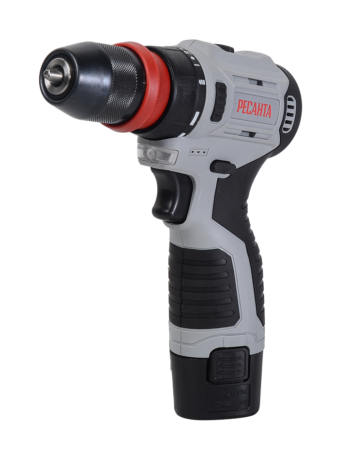 Дрель-шуруповерт бесщеточный аккумуляторный ДА-12-2ЛК-Б Ресанта