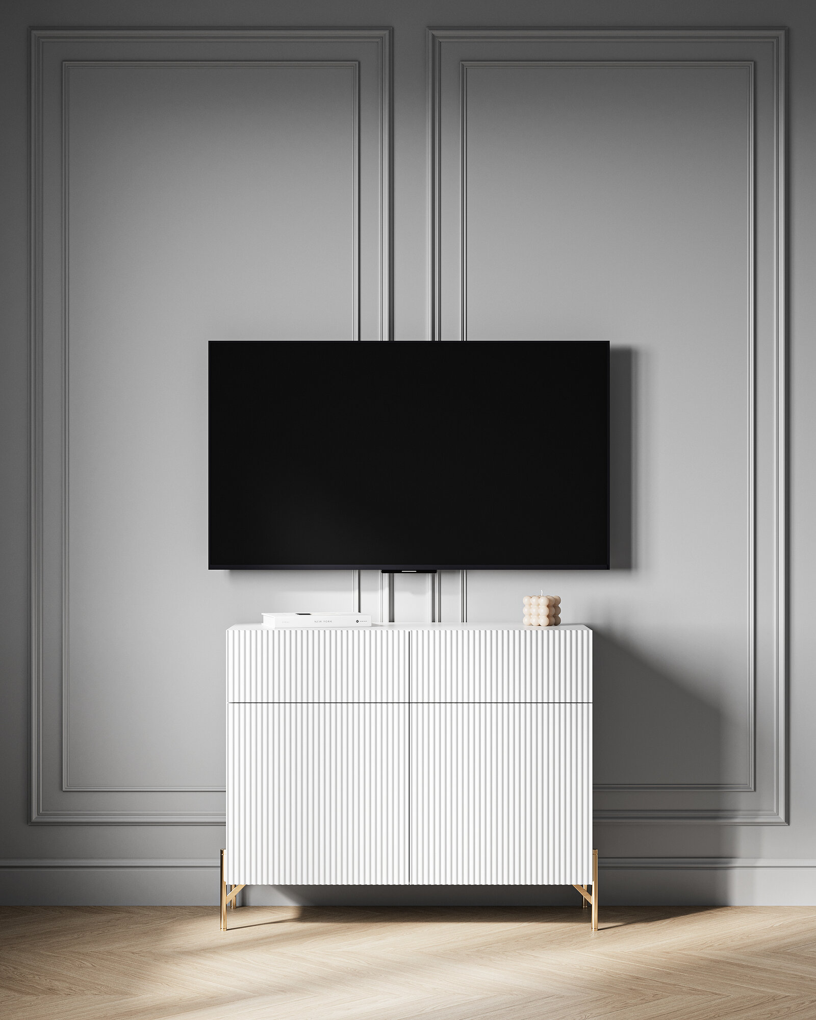 Комод Моника с ящиками для одежды и хранения вещей, современный стиль, МДФ фасады