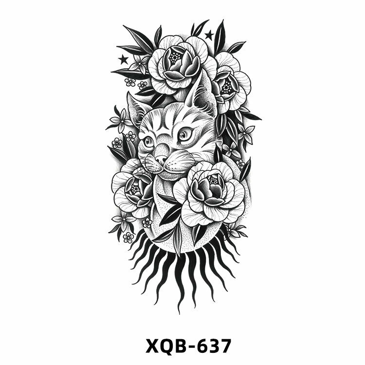 Небольшие наклейки-татуировки на всю руку, большие сексуальные наклейки-татуировки с цветочным рисунком для мужчин и женщин, водостойкие наклейки-татуировки, наклейки-татуировки на всю руку.