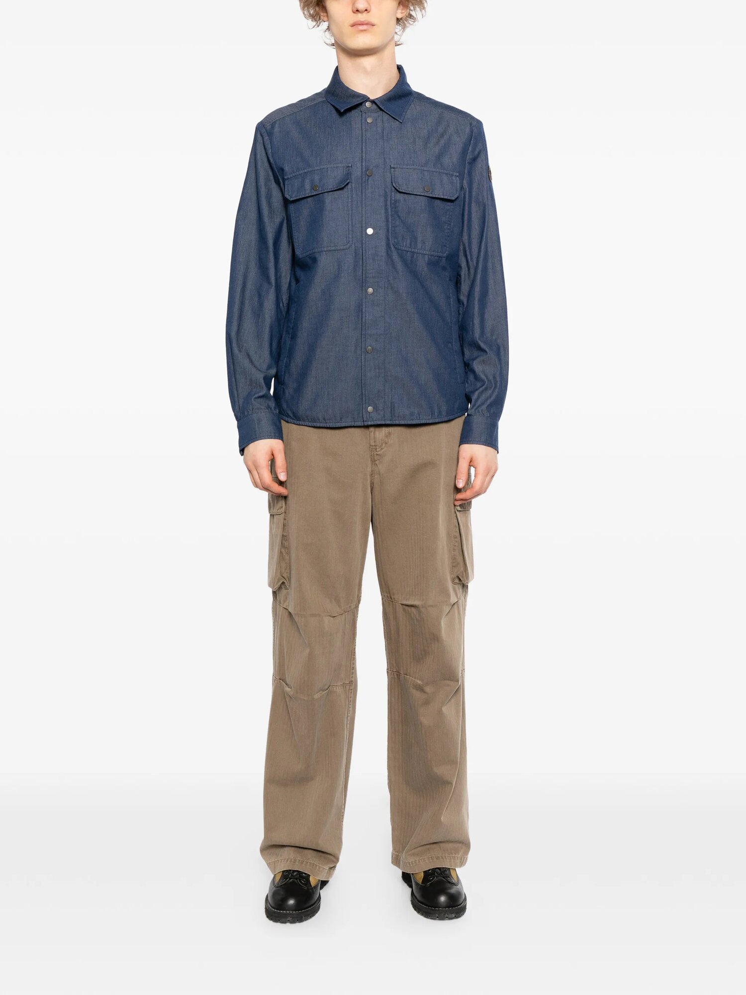 Куртка Moncler, размер 48, blue — фото 1