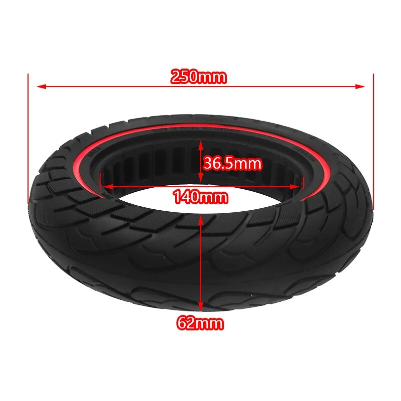 Цельнолитая шина 10 дюймов для Ninebot Max G30 10x2.5 F