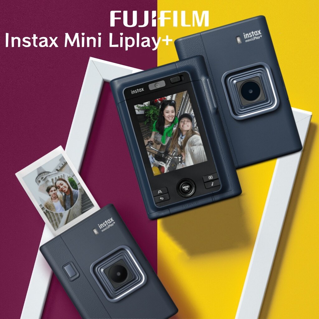 Фотокамера мгновенной печати Instax Mini LiPlay+ , Полуночный синий