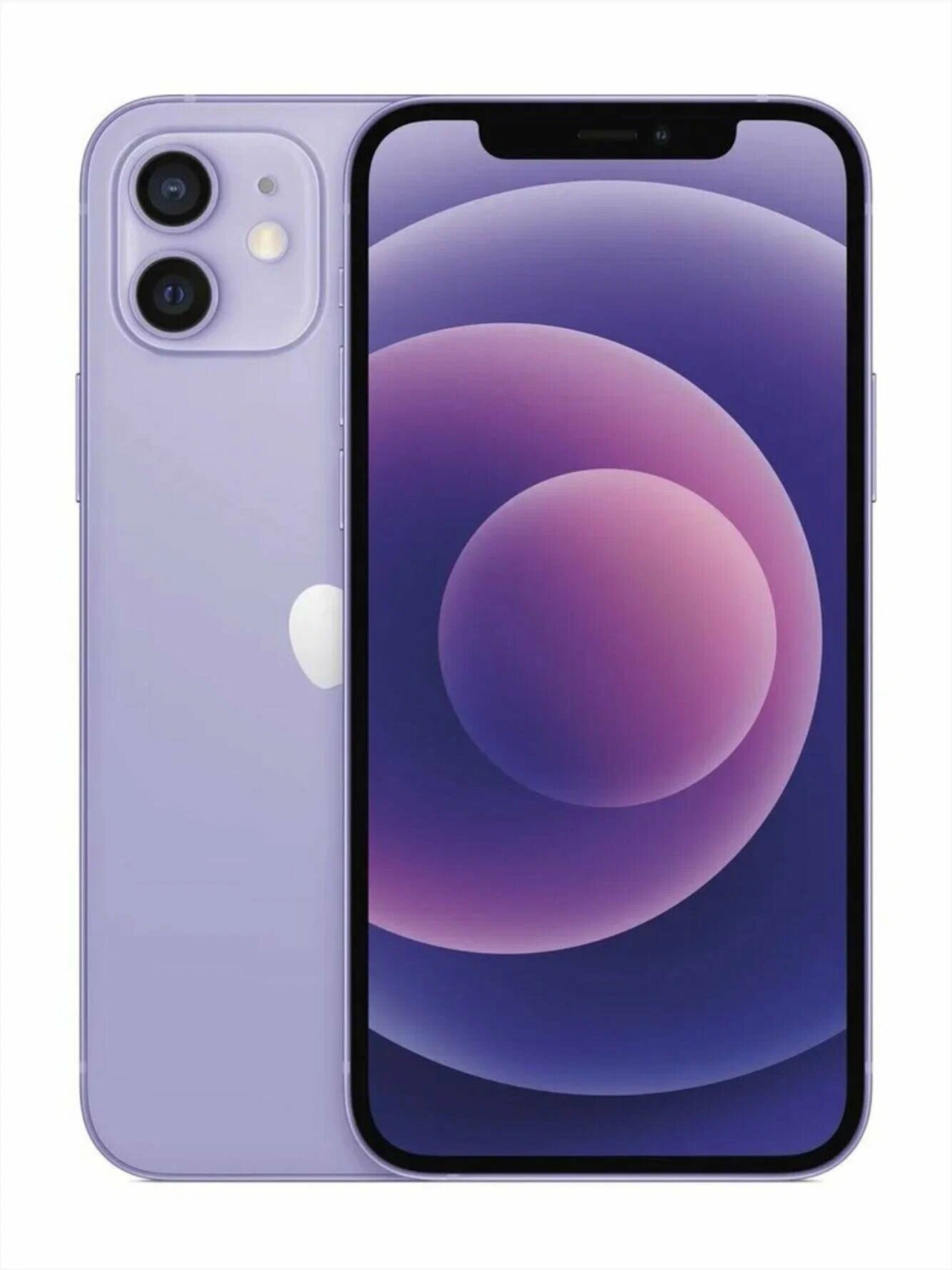 Смартфон Apple iPhone 12, 4ГБ/64ГБ, 5G, Dual nano-SIM, В наличии, Поддержка 2 карт, фиолетовый/Purple