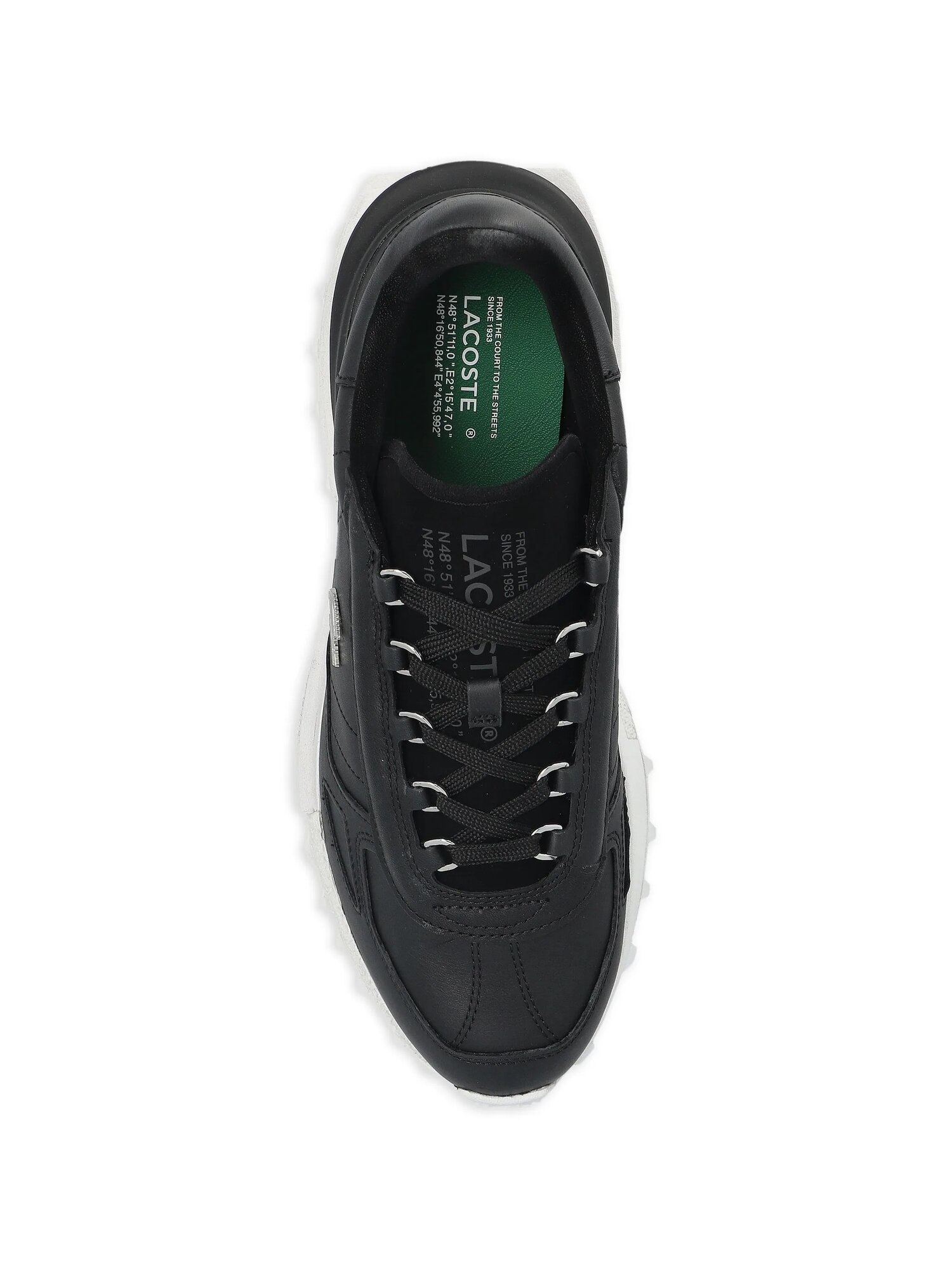 Кроссовки LACOSTE Elite Active, размер 44.5 EU, black/black — фото 1