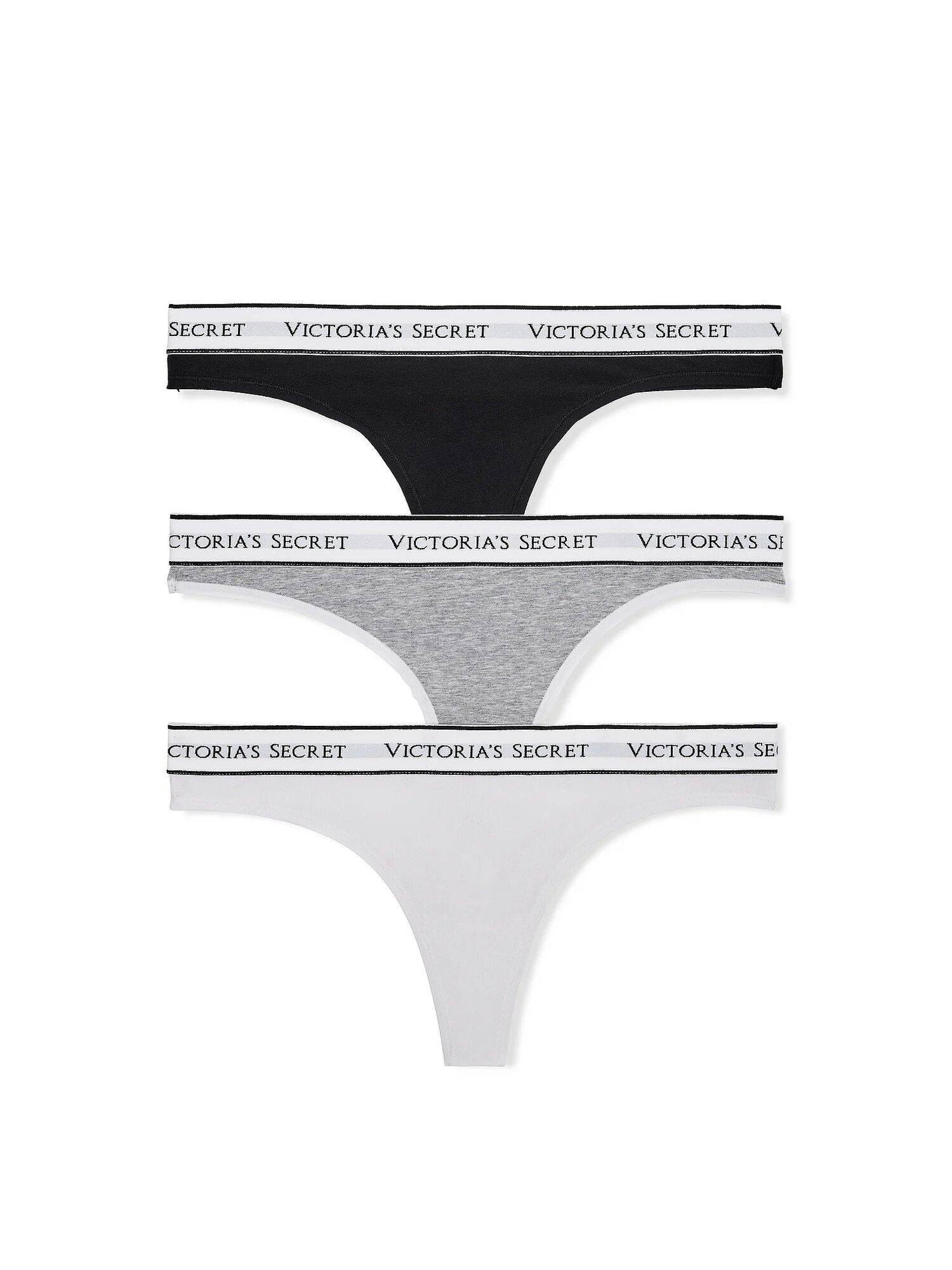Трусы 3-Pack Logo Cotton Thong Panties, комплект