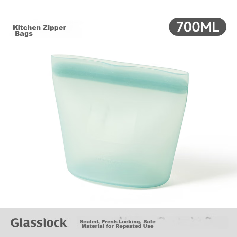 GLASSLOCK Силиконовые пищевые контейнеры для кухни 700 мл для микроволновки холодильника морозилки порционирования