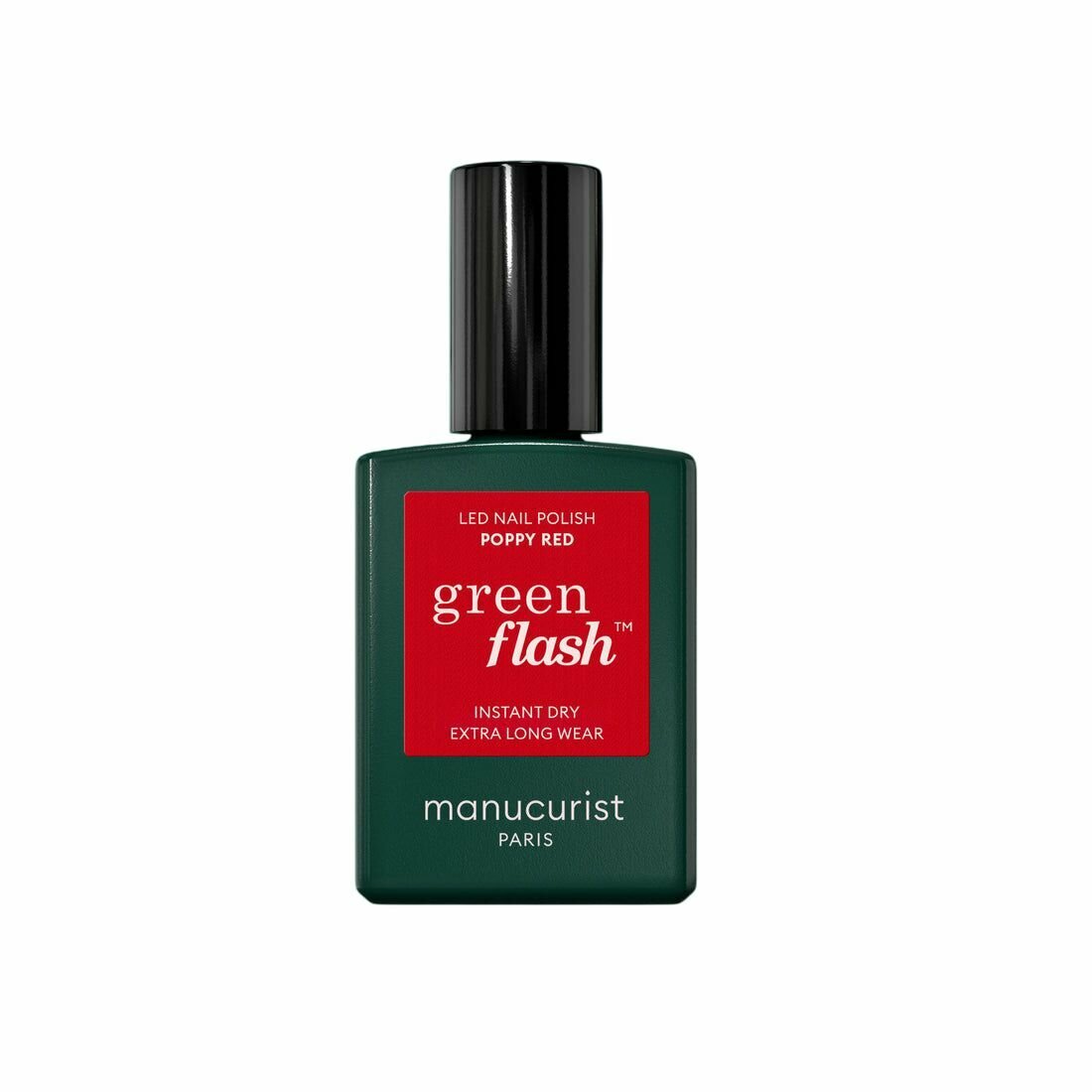 Manucurist Лак для ногтей Green Flash LED, 15 мл - оттенок Poppy Red