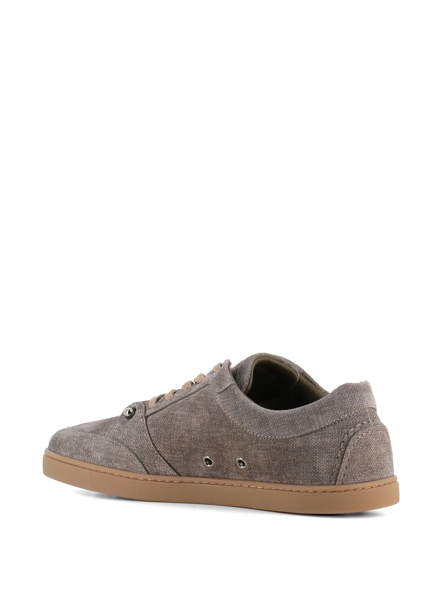 Кроссовки Christian Louboutin Perforated suede sneakers, размер 42, brown — фото 1