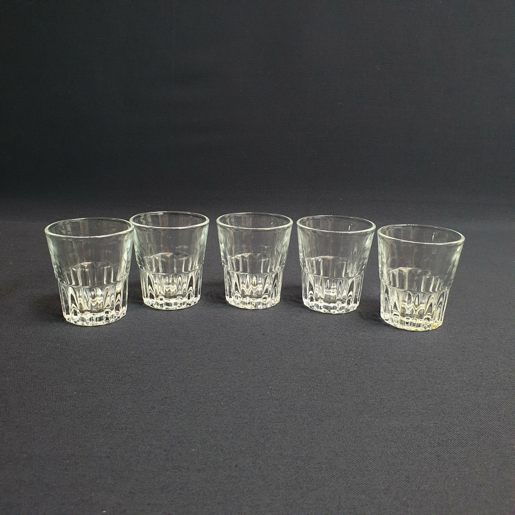 Набор из 5 стопок, стекло 50 мл высота 6 см, винтаж СССР