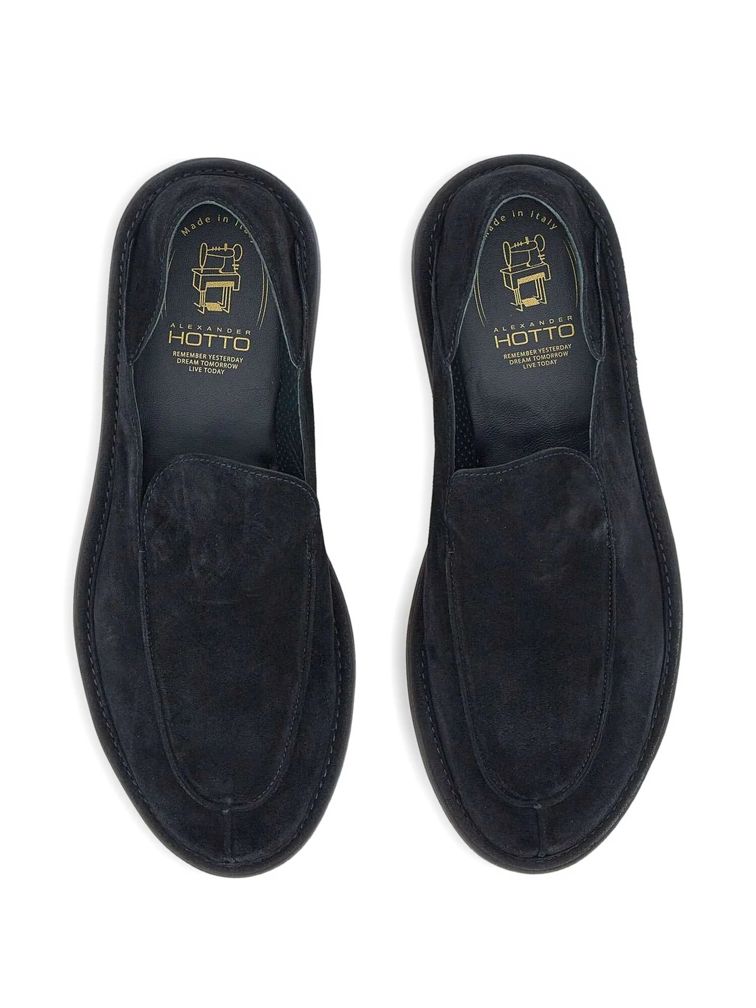 Лоферы Alexander Hotto Suede loafers, размер 43, blue — фото 1