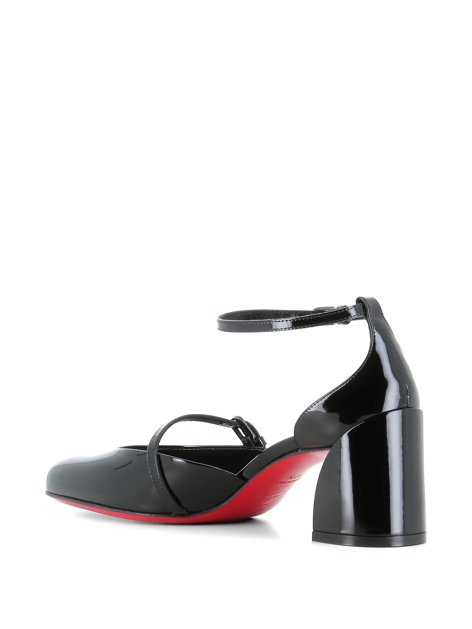 Туфли Christian Louboutin Ankle strap pumps, размер 38.5, black/black — фото 1