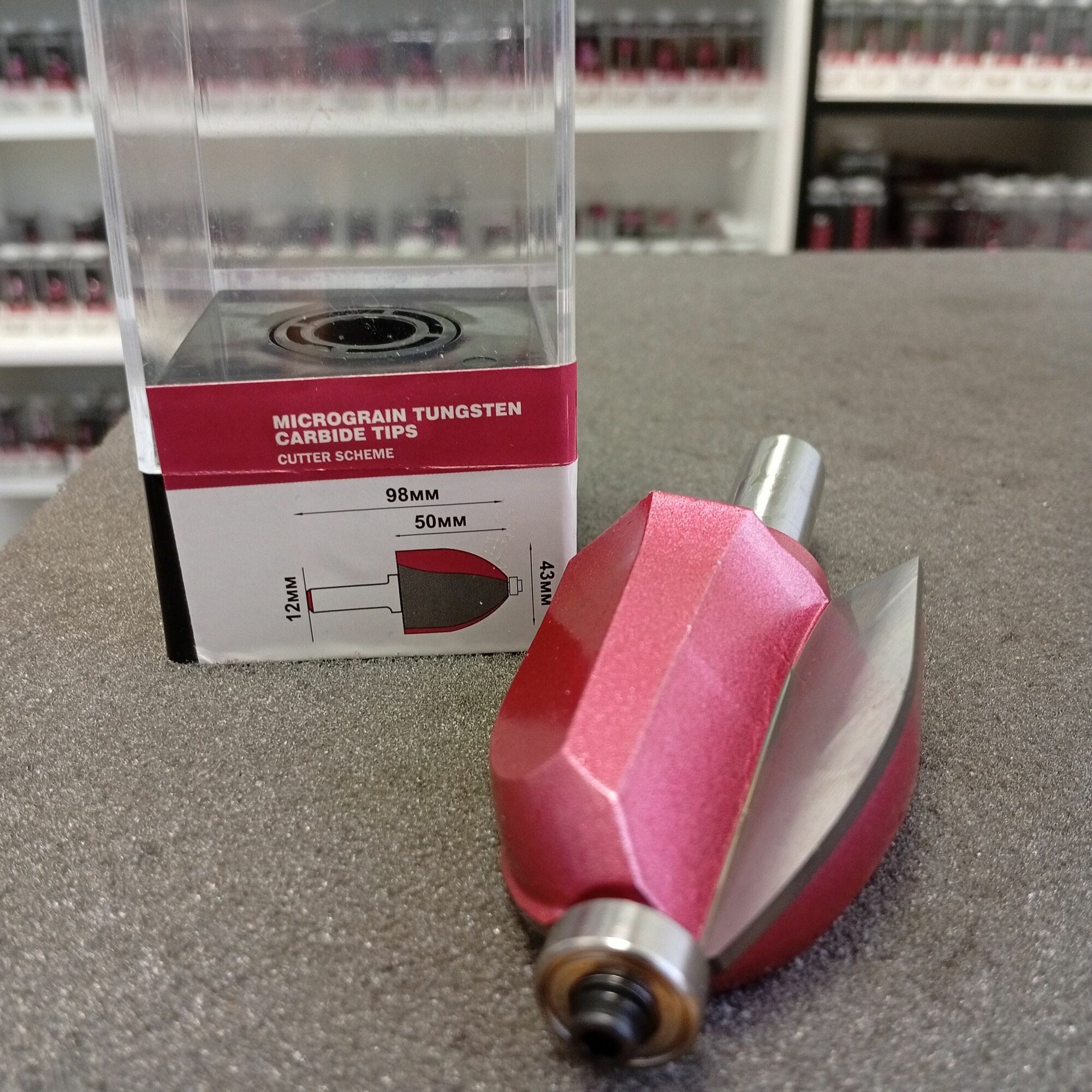 Фреза для плинтуса увеличенный ресурс D43x50x98 ( проф. серия) S12 PROCUT