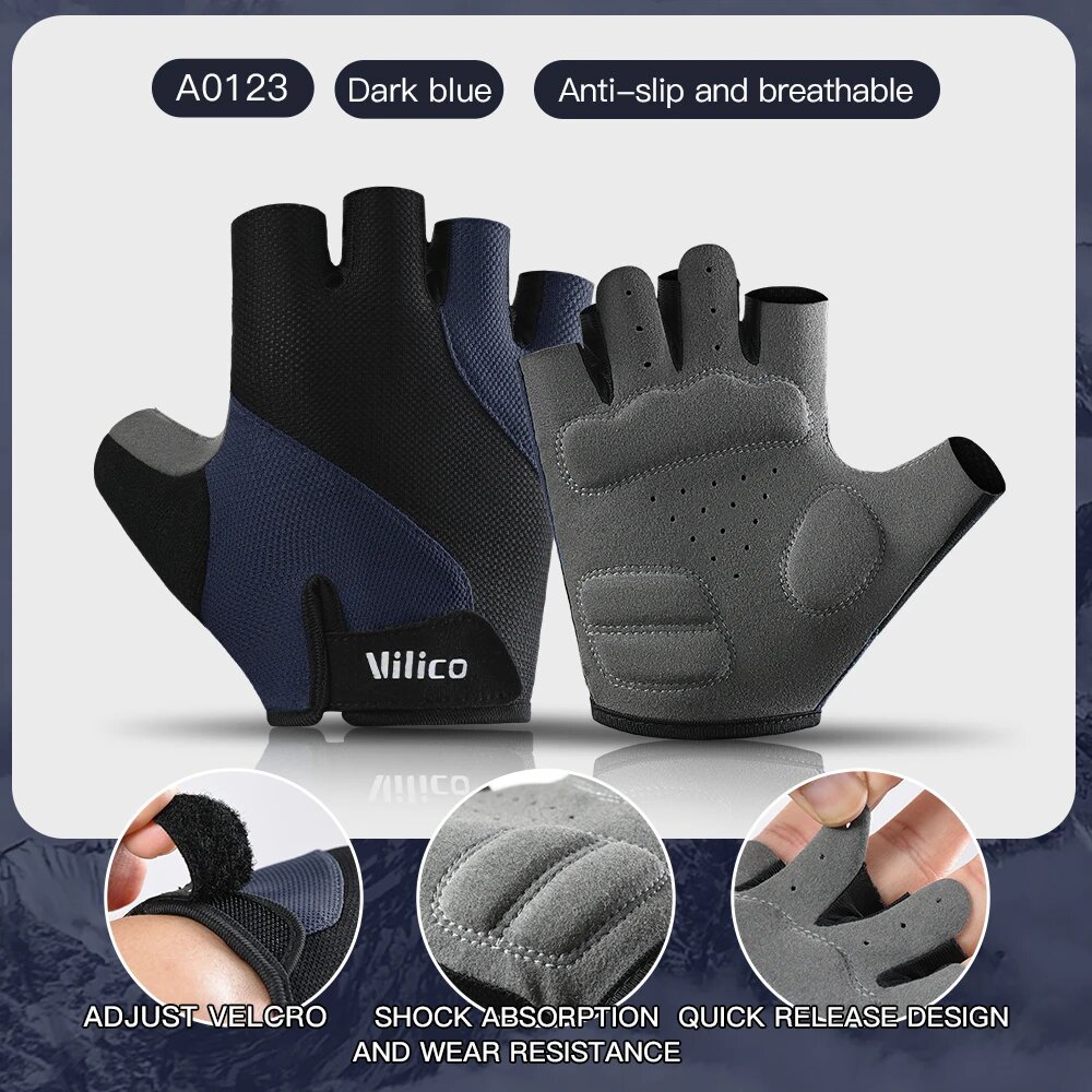 Кyncilor спортивные велоперчатки без пальцев Серый, XL, A0123-NB